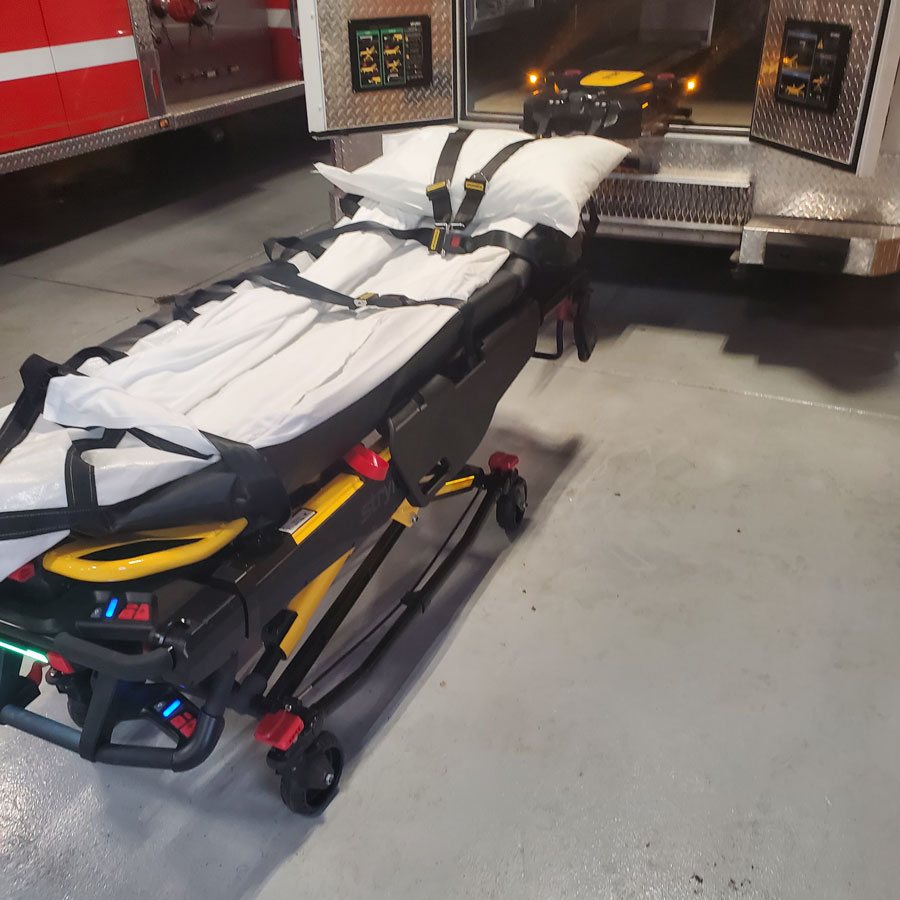 FIFD Powered Stretcher Funded by Community – Fishers Island Fire Department