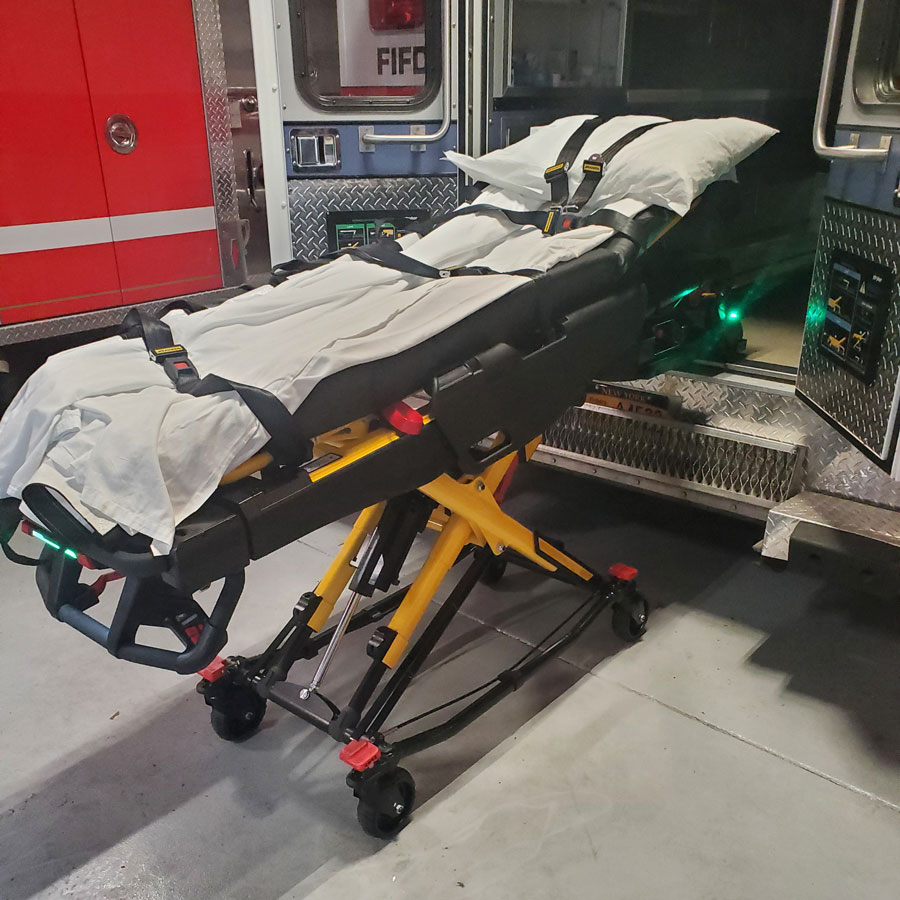 FIFD Powered Stretcher Funded by Community – Fishers Island Fire Department